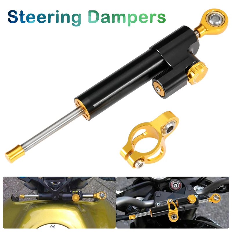 1PC-Universal-Motorcycle-Steering-Damper-Adjustable-Steering-Damper ...