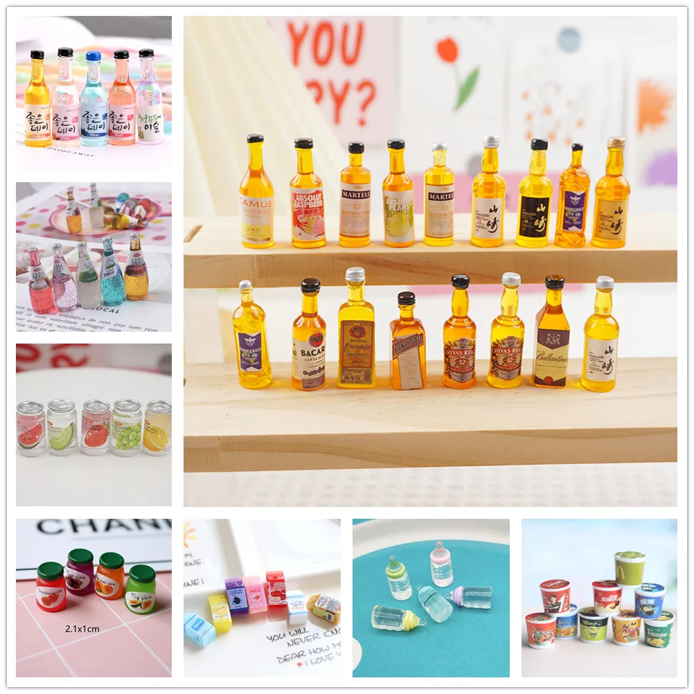 Mini Dollhouse Drink Bottle 1 12 | Mini Dollhouse Dolls Bottle | Drinks ...
