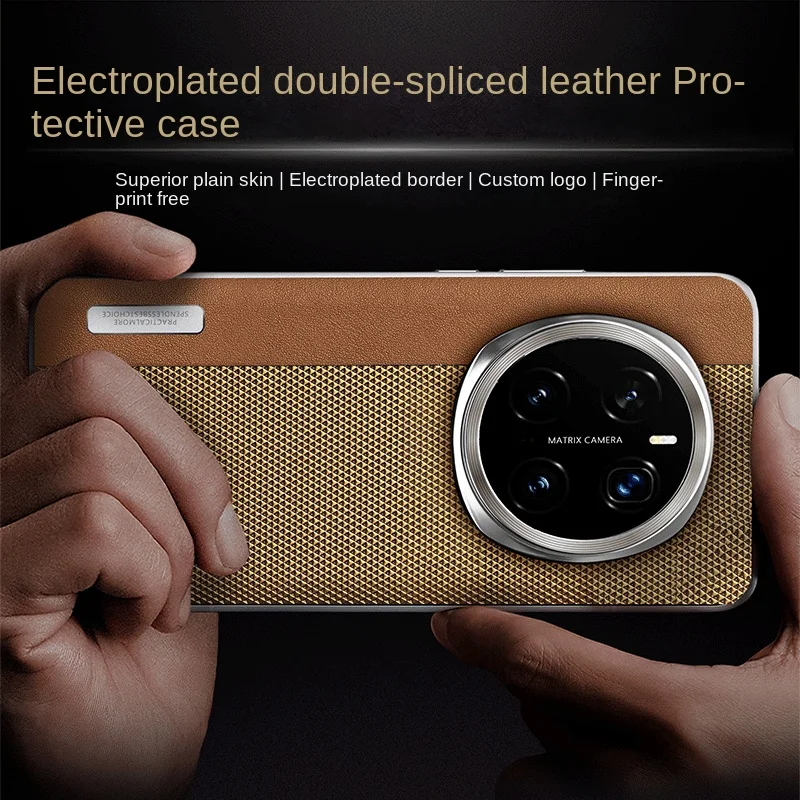 For Huawei Honor Magic 7 Pro Case Luxury PU Leather plating Camera ...