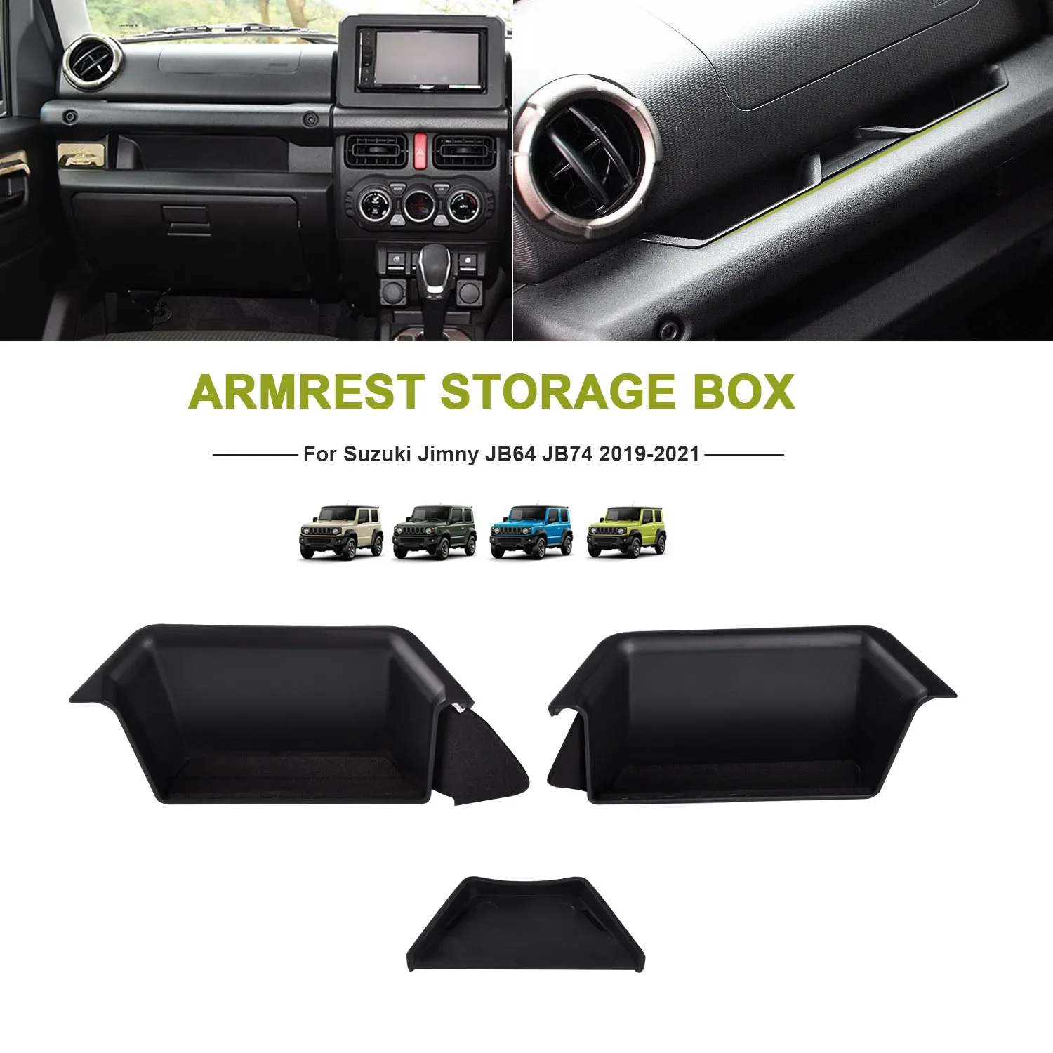 Car-Copilot-Armrest-Handle-Storage-Box-Organizer-Tray-Holder-Stowing-Tidying-For-Suzuki-Jimny ...