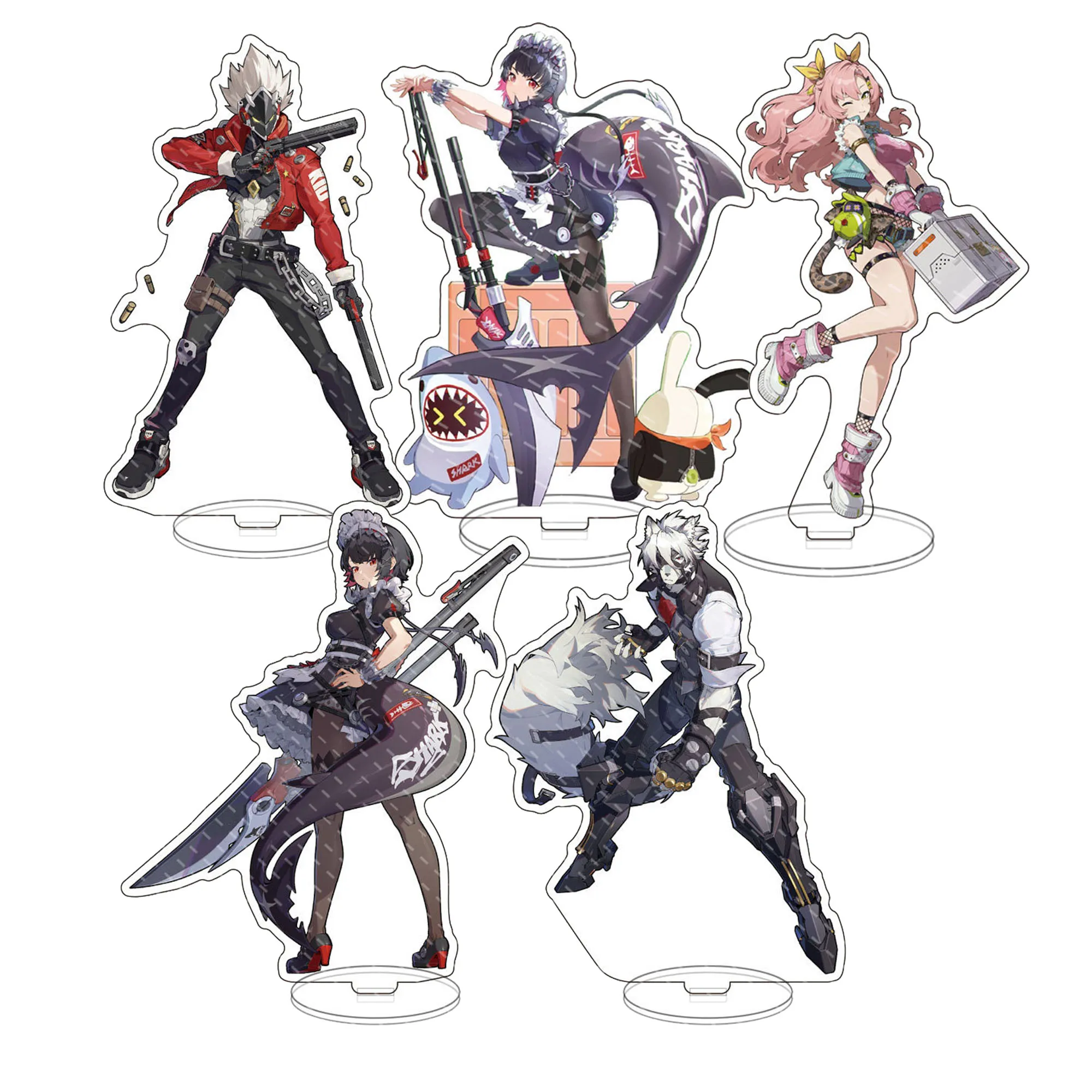 Game ZZZ Nicole Demara Acrylic Figures Keychain Stand Model Plate ...