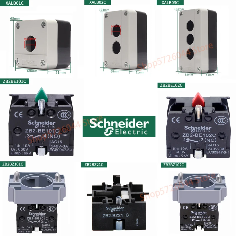 XB2B-Button-fitting-1-3-holes-in-the-waterproof-button-box-Contact ...