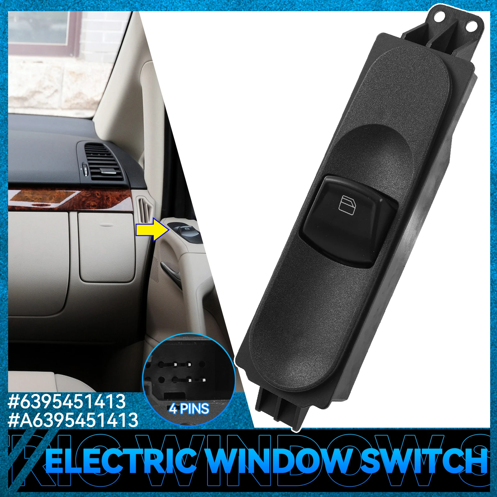 6395451413-A6395451413-Front-Passenger-Side-Electric-Power-Window ...