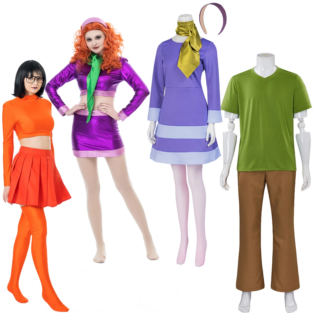 Calcetines-de-falda-superior-naranja-de-Velma-para-Cosplay-vestido-p ...
