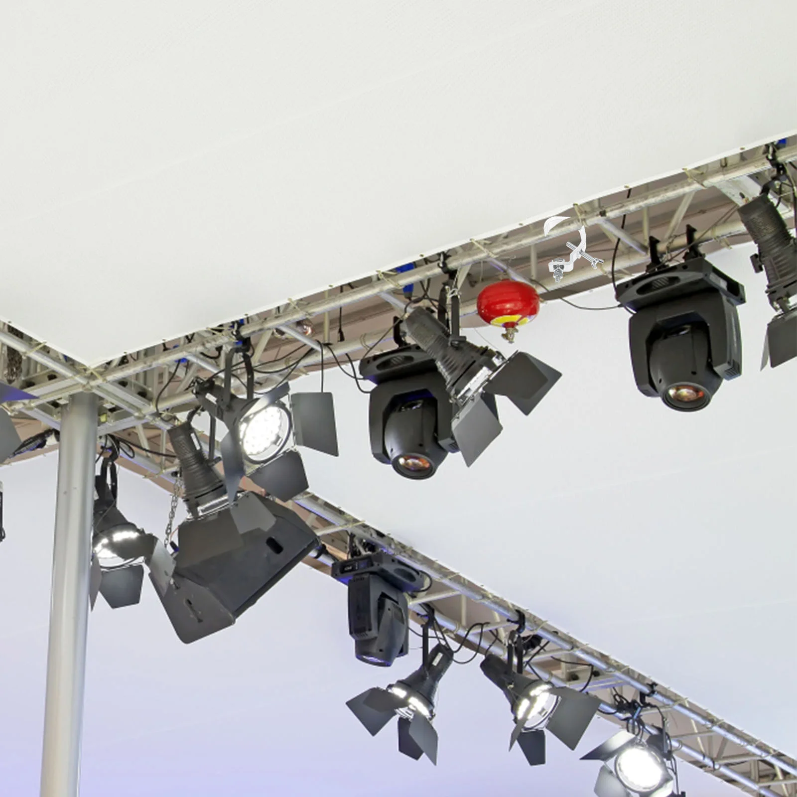 6 Pcs Fixture Stage Lights Hooks Dj Stand Spotlight Clamp Mount ...