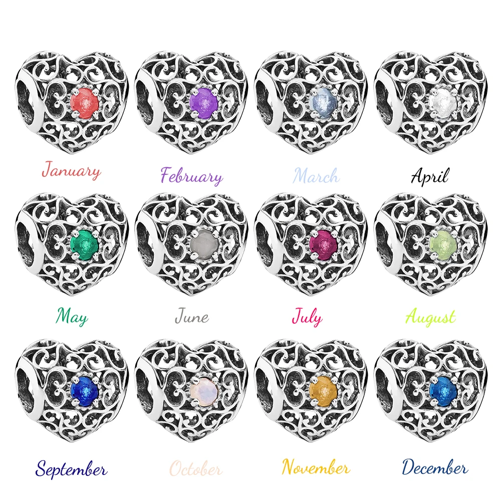 PANDORA-Month-Birthstone-Bead-Charm-para-pulsera-de-mujer-fabricaci-n ...