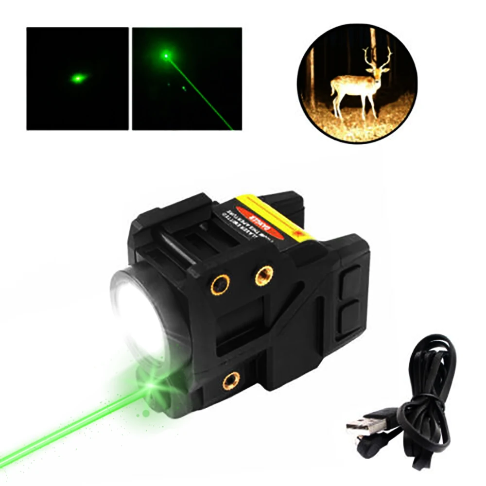 Best Selling Green/Blue Laser Sight Flashlight Rechargeable For Glock ...