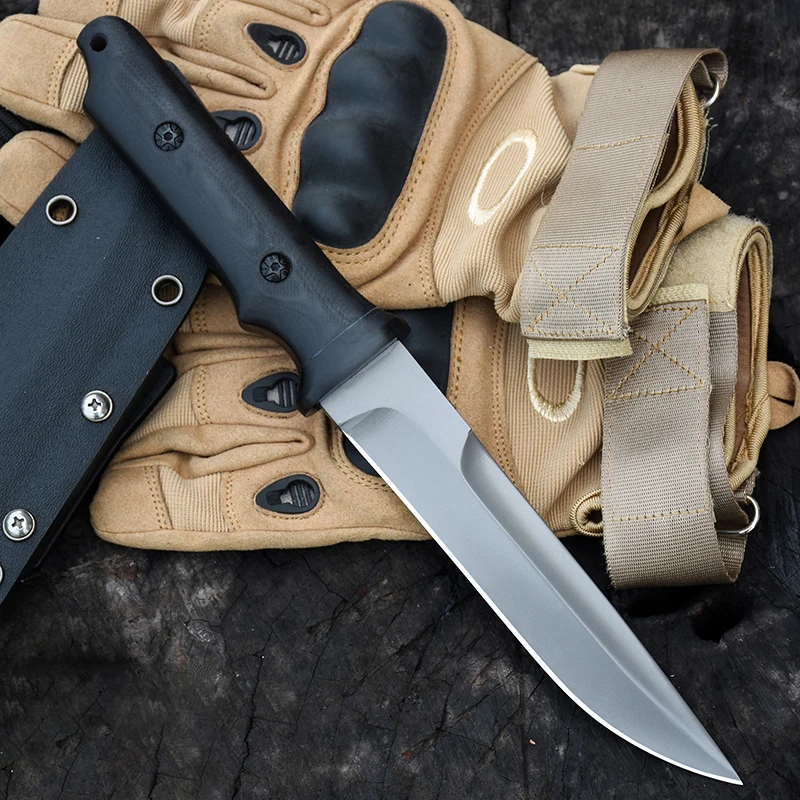 8cr15mov-Steel-Straight-Knife-Outdoor-Rescue-Camping-Tactical-Knife ...