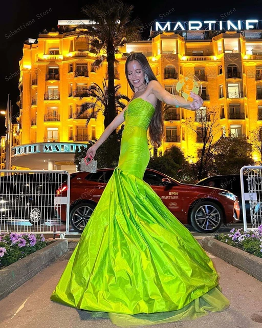 Lime Green Pageant Gowns