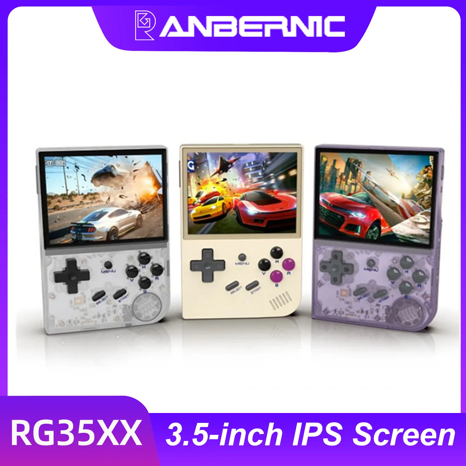 Rg35xx retro handheld game console sistema linux 3.5 Polegada ips tela ...