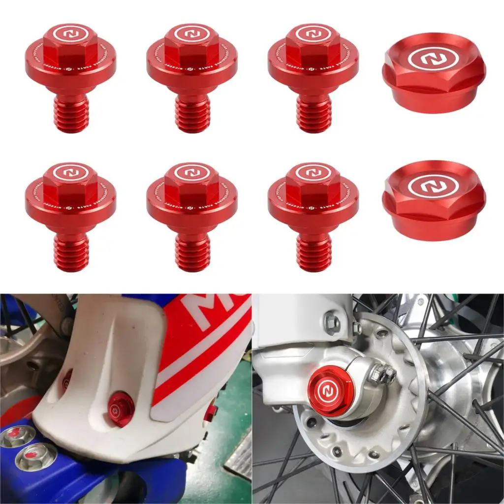 M6X8 Front Fork Guard Bolt Screw & Axle Nut Kit For Beta RR RR-S 300 ...