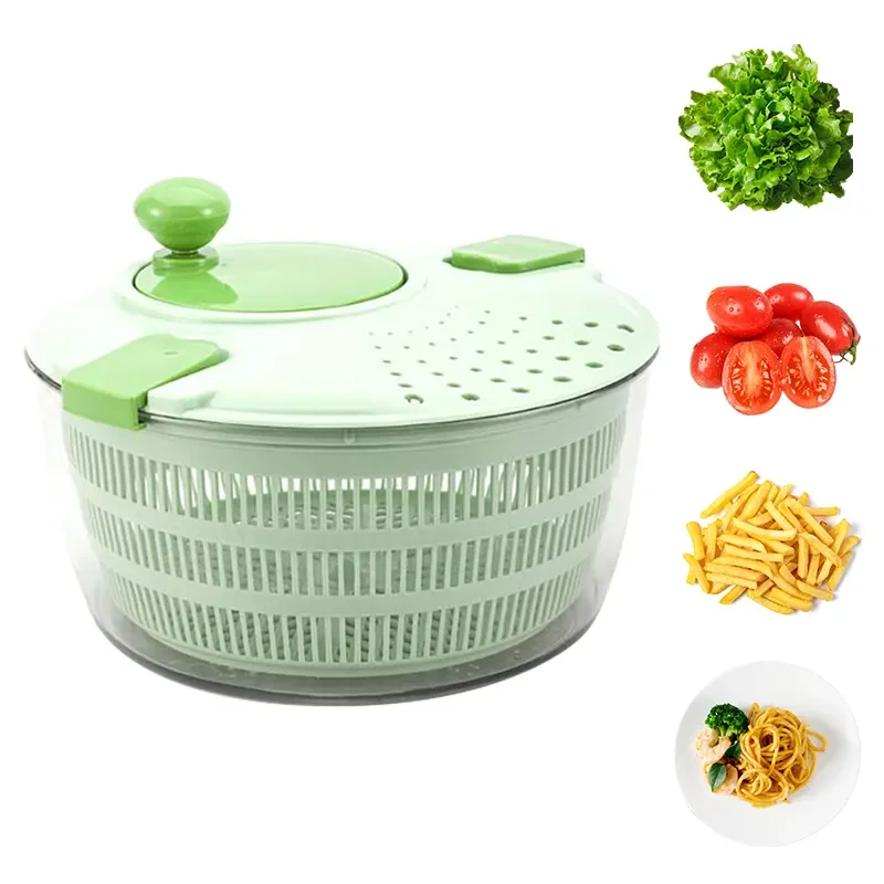 Vegetable Fruit Dehydrator Salad Drying Drain Basket Multifunction Food ...