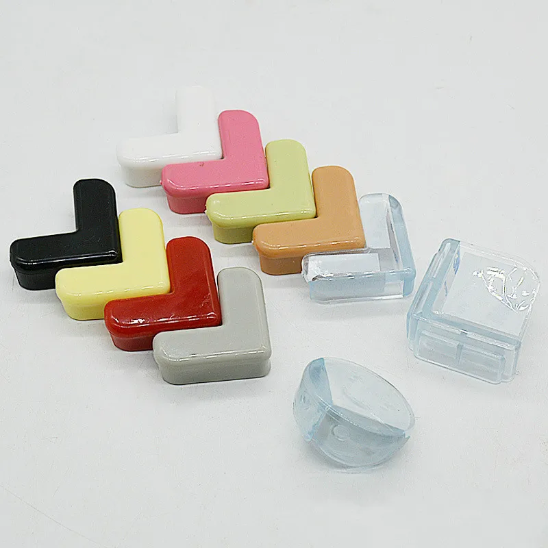 4Pcs/set Baby Safety L Shape Transparent Protector Cover Table Corner ...