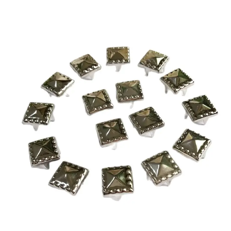 100pcs-lot-new-rivet-9MM-Square-Four-claw-metal-studs-and-Spikes-for ...