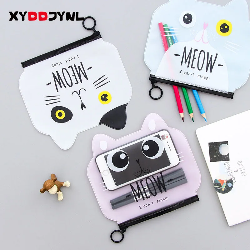 1-PC-Korean-Stationery-PVC-File-Bag-Document-Zipper-Pencil-Bag ...