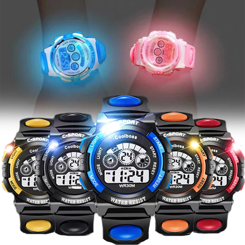 Children-s-electronic-watches-luminous-dial-waterproof-multi-function ...