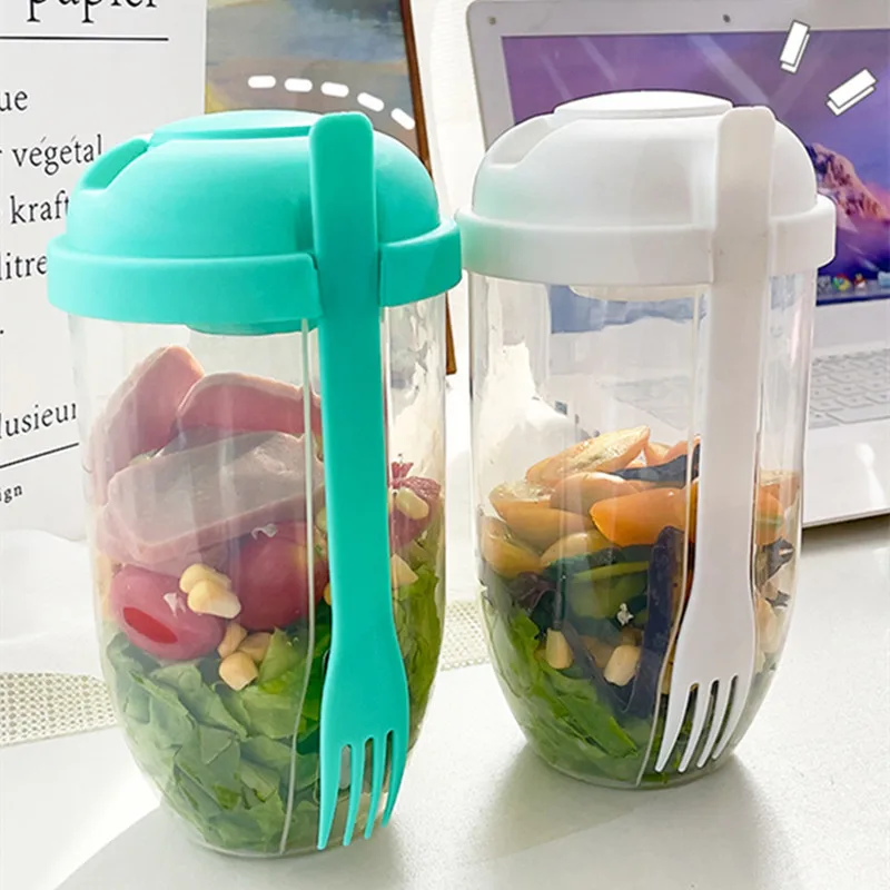 Bento-Box-BPA-Free-Plastic-Breakfast-Cups-Salad-Bowl-Reusable-Yogurt ...