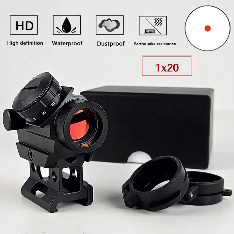 1x20-Red-Dot-Sight-Adjustable-Reflex-Glock-Gun-Sight-Tactica-Optics ...