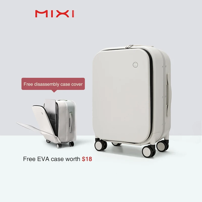 Mixi Patent Design Aluminum Frame Suitcase Carry On Rolling Luggage ...