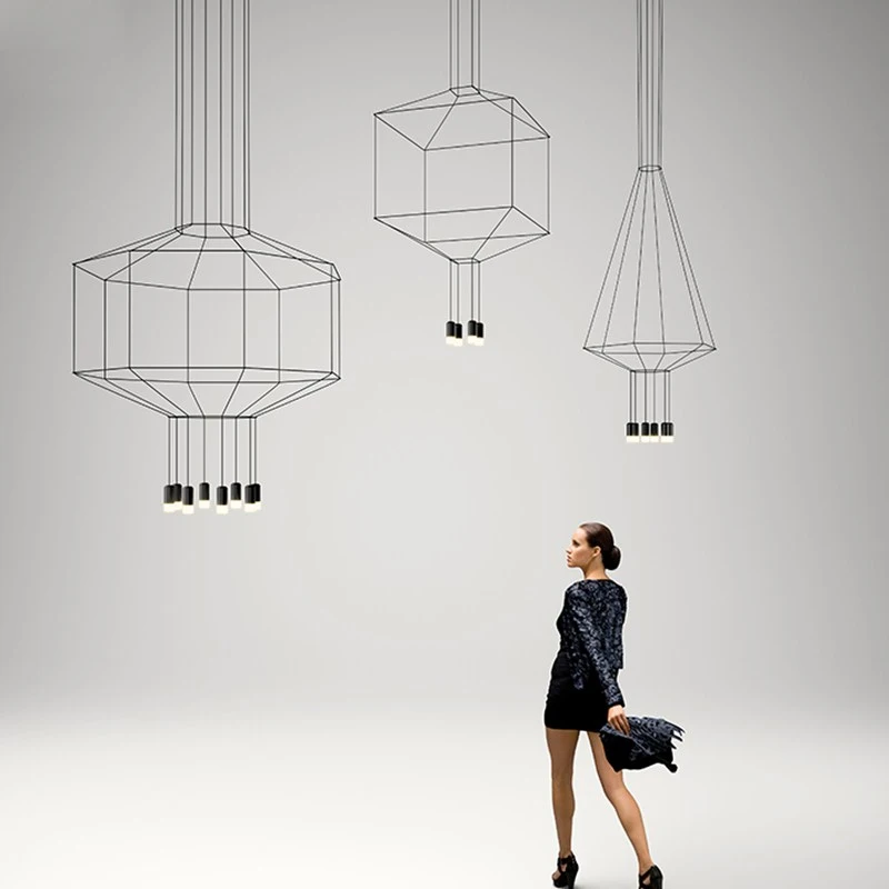 Vibia Wireflow Chandelier DIY geometric light Multipoint Hanging ...