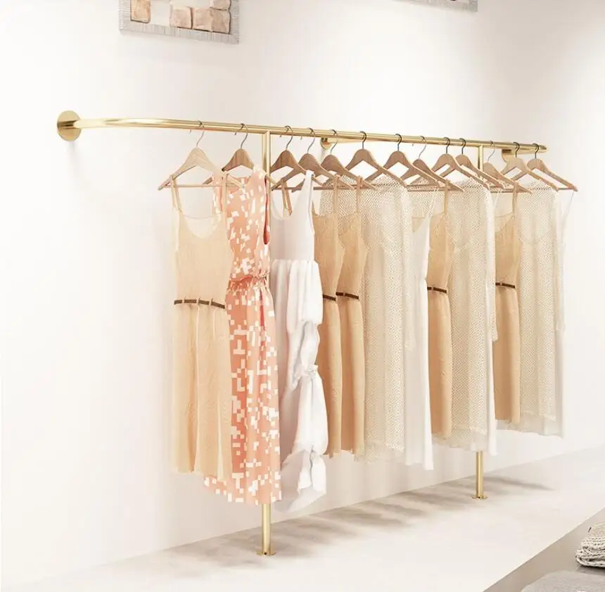Clothing-store-display-rack-women-s-wear-wall-children-s-wear-wall ...