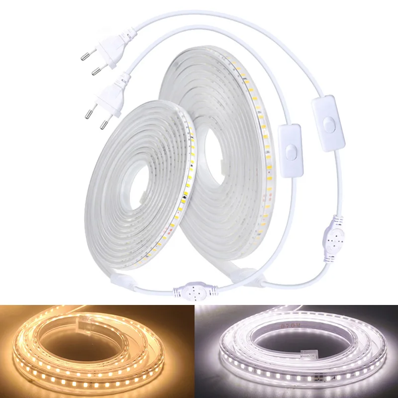 220V-LED-Strip-Lights-2835-Flexible-Led-Light-120LEDs-m-Waterproof ...