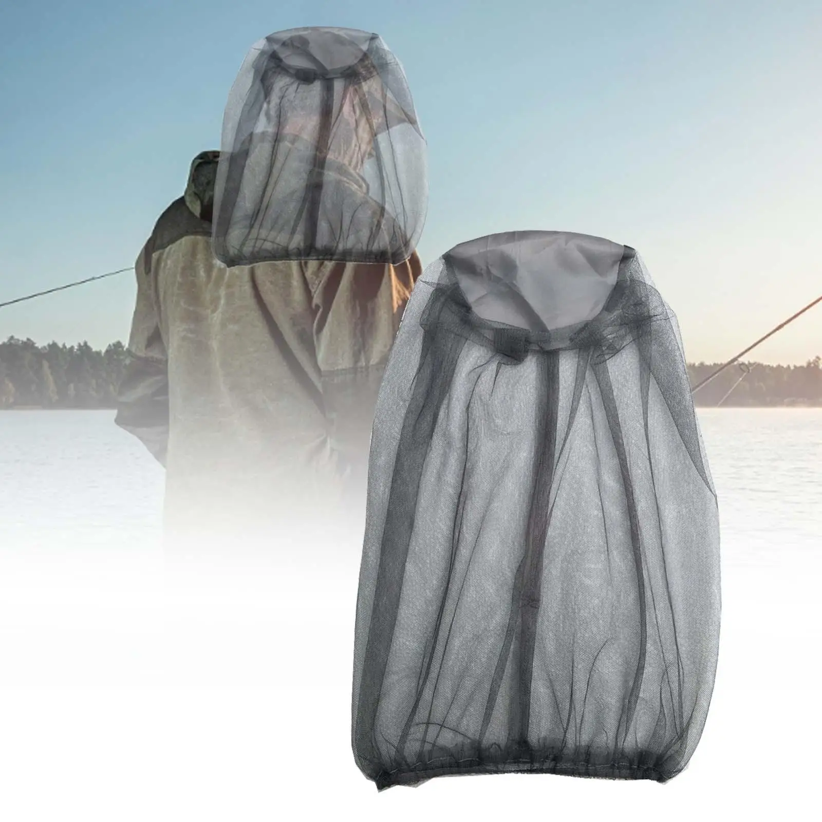 Head-Net-Fishing-Cap-Face-Cover-Net-Lightweight-Breathable-Ventilated ...