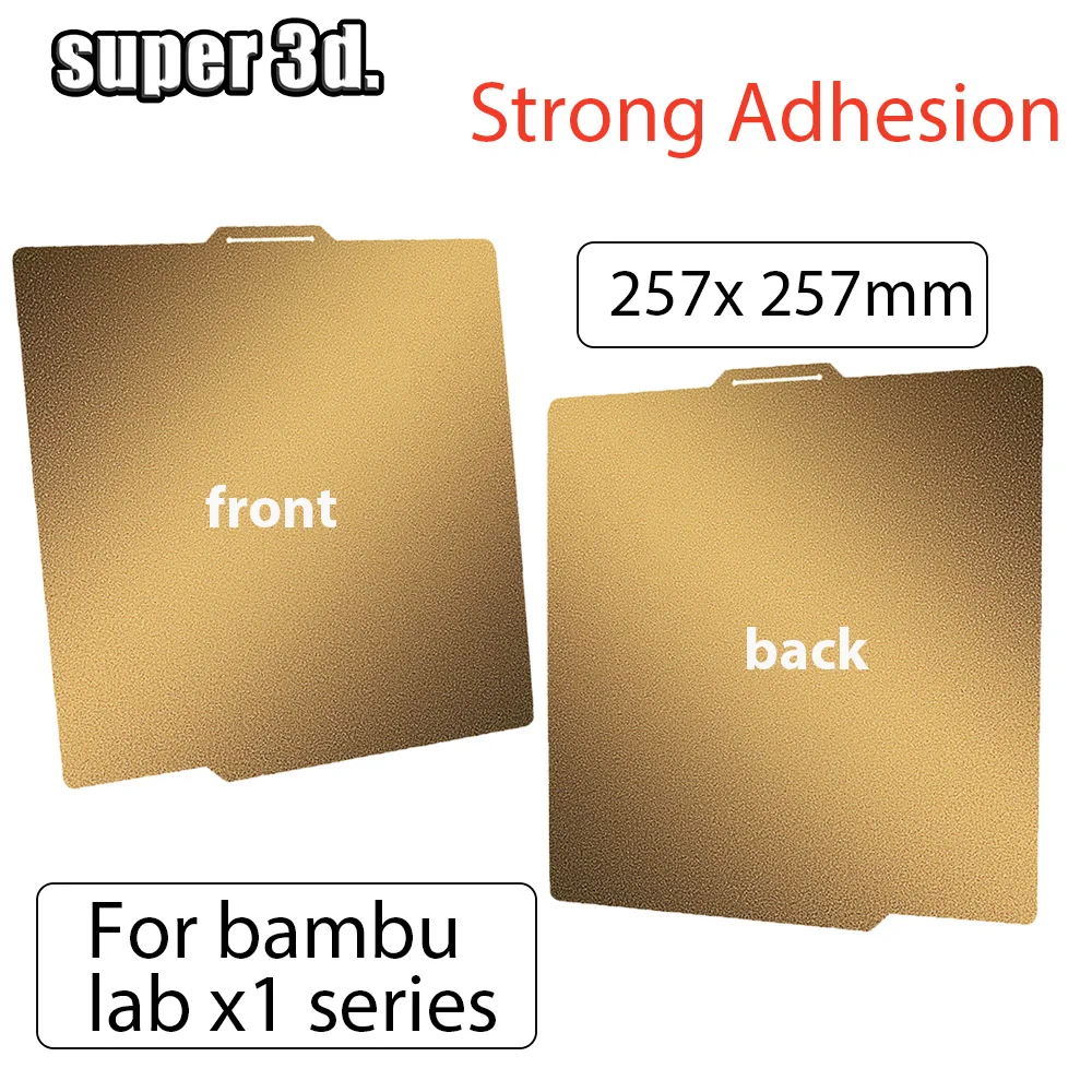 For Bambu lab x1 Build Plate PEI 257 X 257 Double Texture PEI High ...