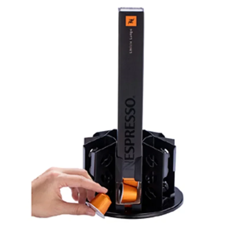 Nespresso-Coffee-Box-Rotatable-Holder-For-Stand-Display-Black-Rack ...