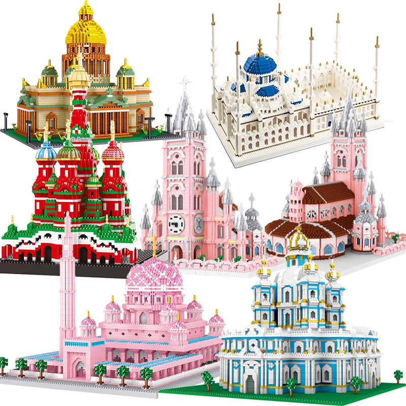 Mosques and Masjids Church Temple Architecture Micro Building Block ...
