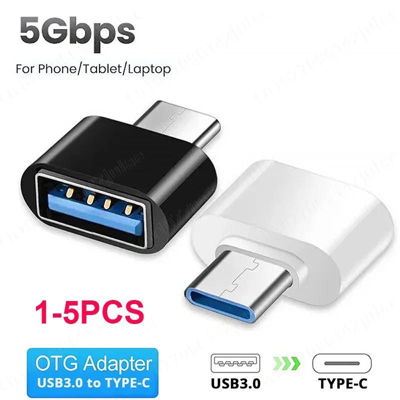 1-5-PCS-New-Universal-Type-C-to-USB-2-0-OTG-Adapter-Connector-for ...
