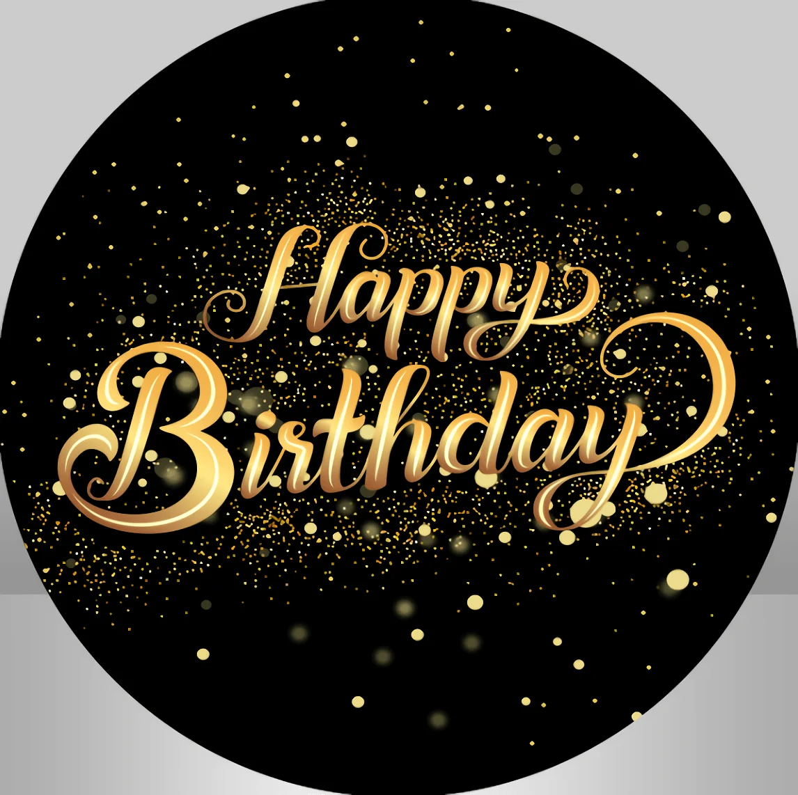 Round Circle Backdrop Happy Birthday Party Round Backdrop Decor Banner ...