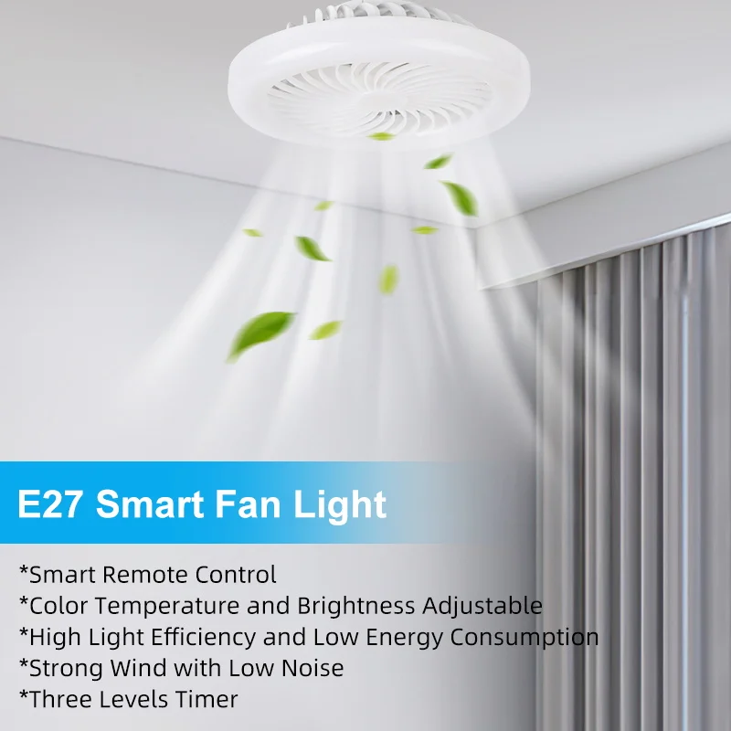 New Led Ceiling Fan Lights AC110-265V Drone Fan Lamp With Remote ...