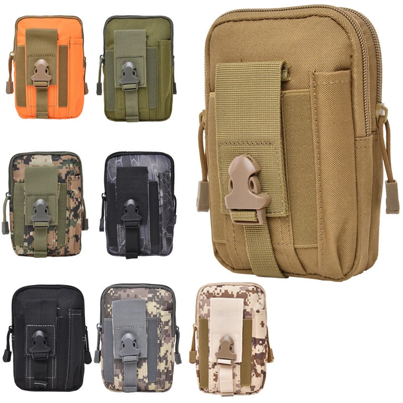 Molle-Tactical-Pouch-Belt-Waist-Pack-Men-Small-Pocket-Survival-Tool-Bag ...
