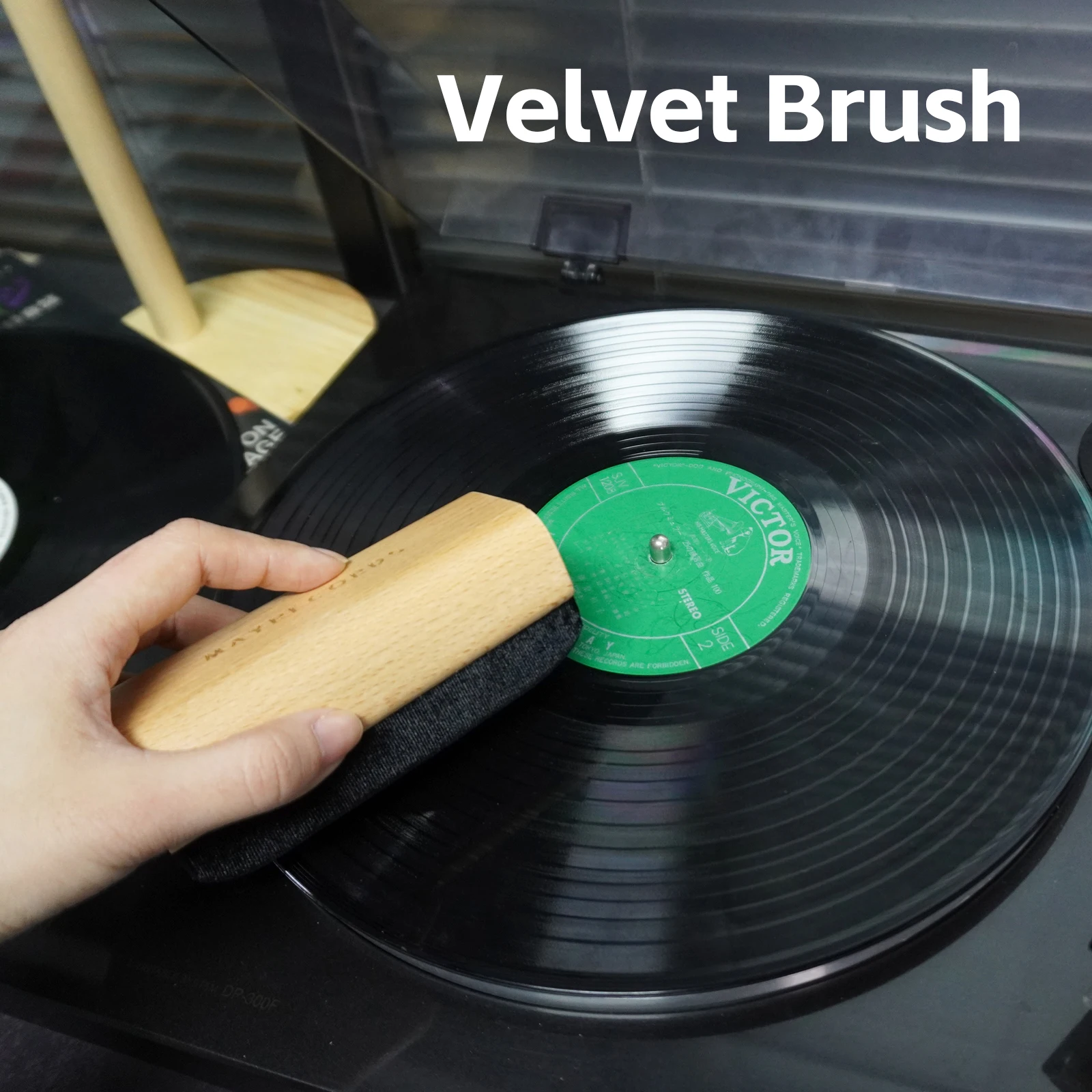High-quality-Wooden-Brush-Cleaner-Anti-Static-Velvet-Brush-for-CD-LP ...