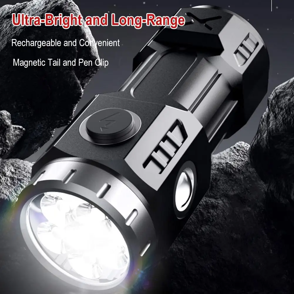 Highlight-LED-Flashlight-Mini-Torch-Multi-core-Light-Multiple-Hiking ...