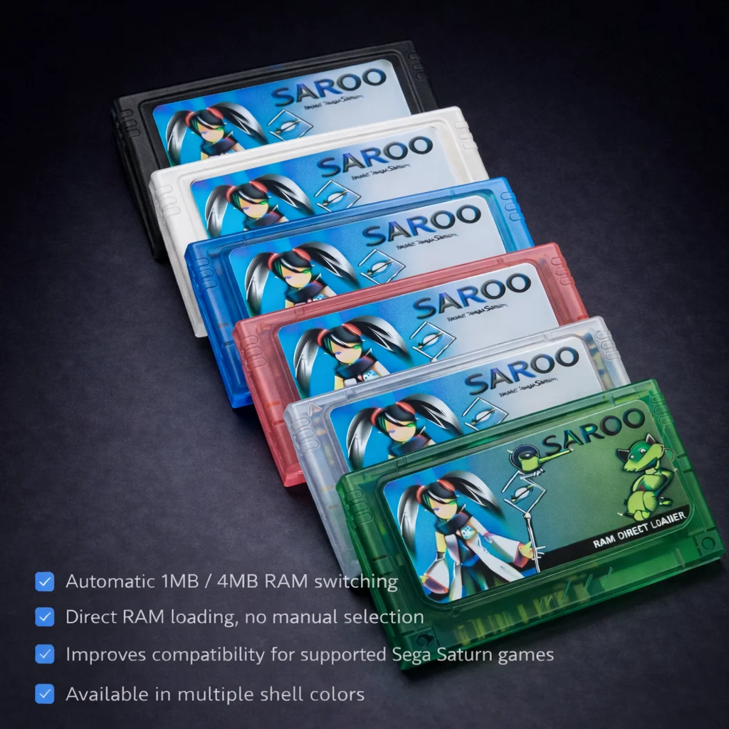 Sega Saturn SAROO Retro Game Compatible with Console Version 1.37 SS ...