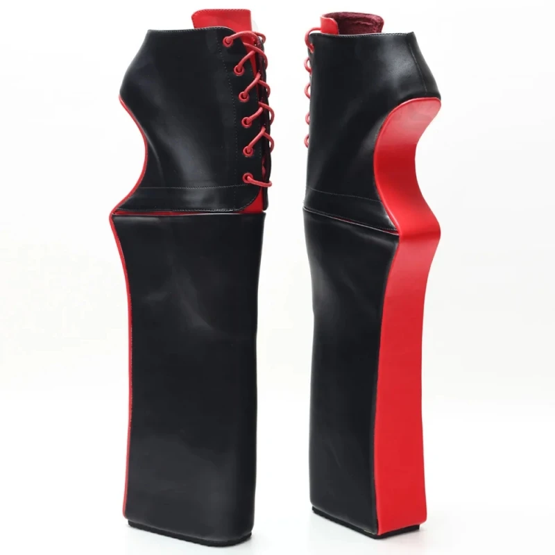 Black-Customized-Novelty-Special-High-Platform-Ballet-High-Heel-Ankle ...