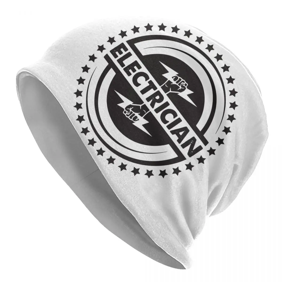 Custom Electrician Skullies Beanies Caps Fashion Winter Warm Knitted ...