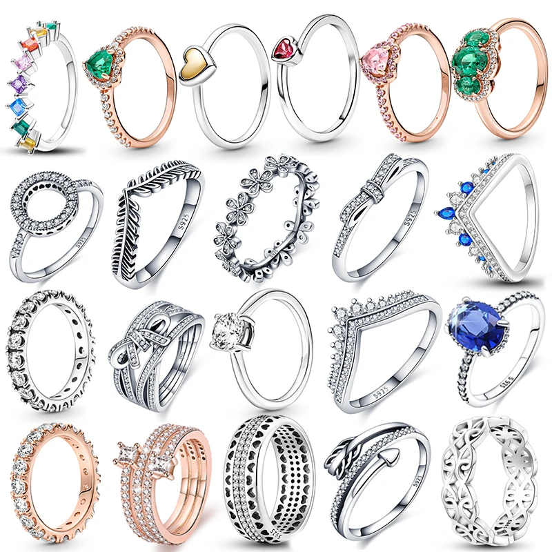 The-new-925-sterling-silver-ring-set-with-sapphire-and-emerald-ladies ...