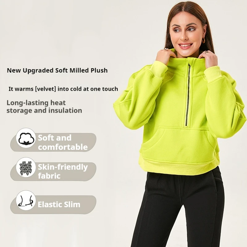 Long-Sleeve-Workout-Top-Women-s-Jackets-Sweatshirt-With-Zipper-Yoga ...