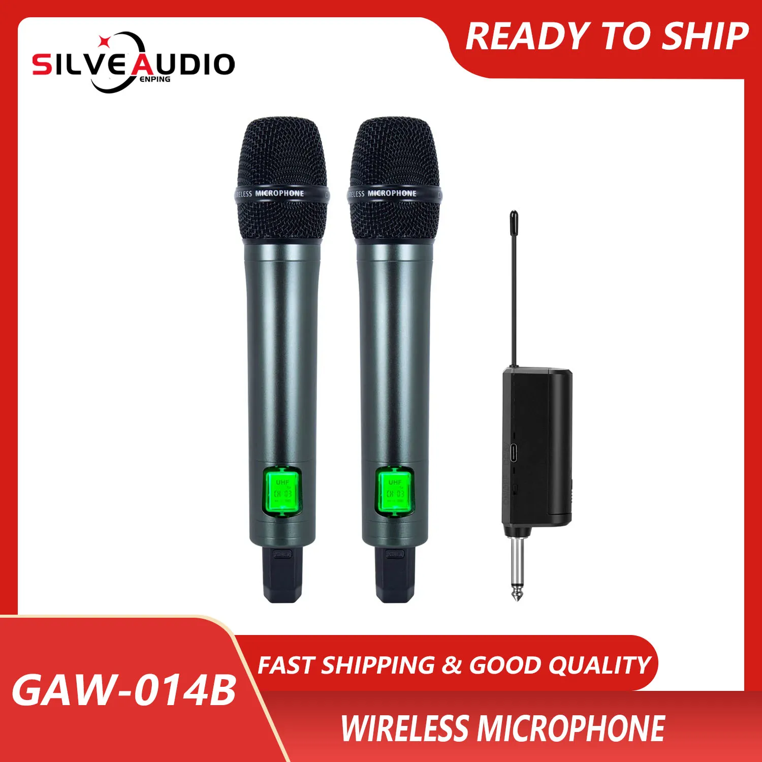 GAW-014B-One-Drag-Two-Microfone-sem-fio-profissional-Microfone ...