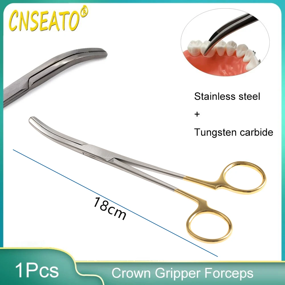 1Pcs-Dental-Crown-Gripper-Plier-Temporary-Crown-Remover-Forceps-with-Tungsten-Carbide-Curved ...