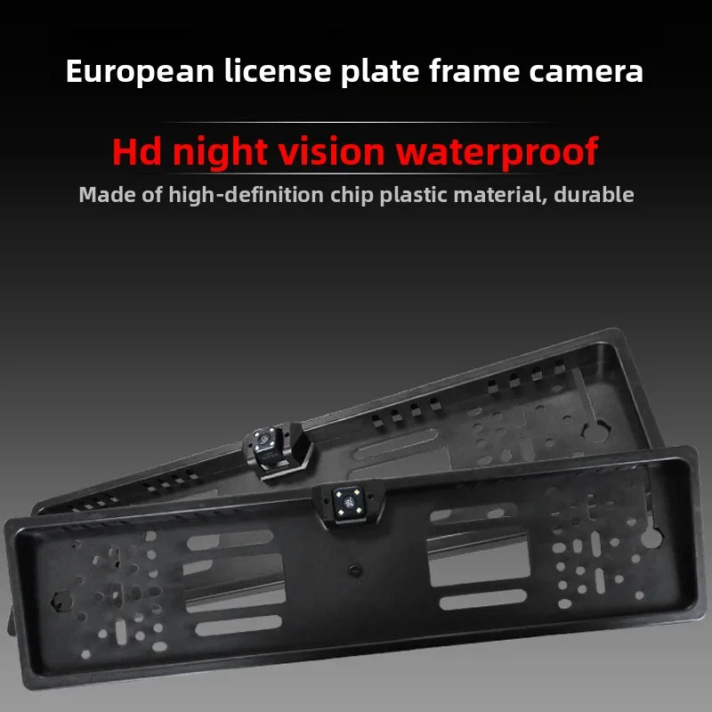 European license plate frame car camera 4LED light high definition car ...