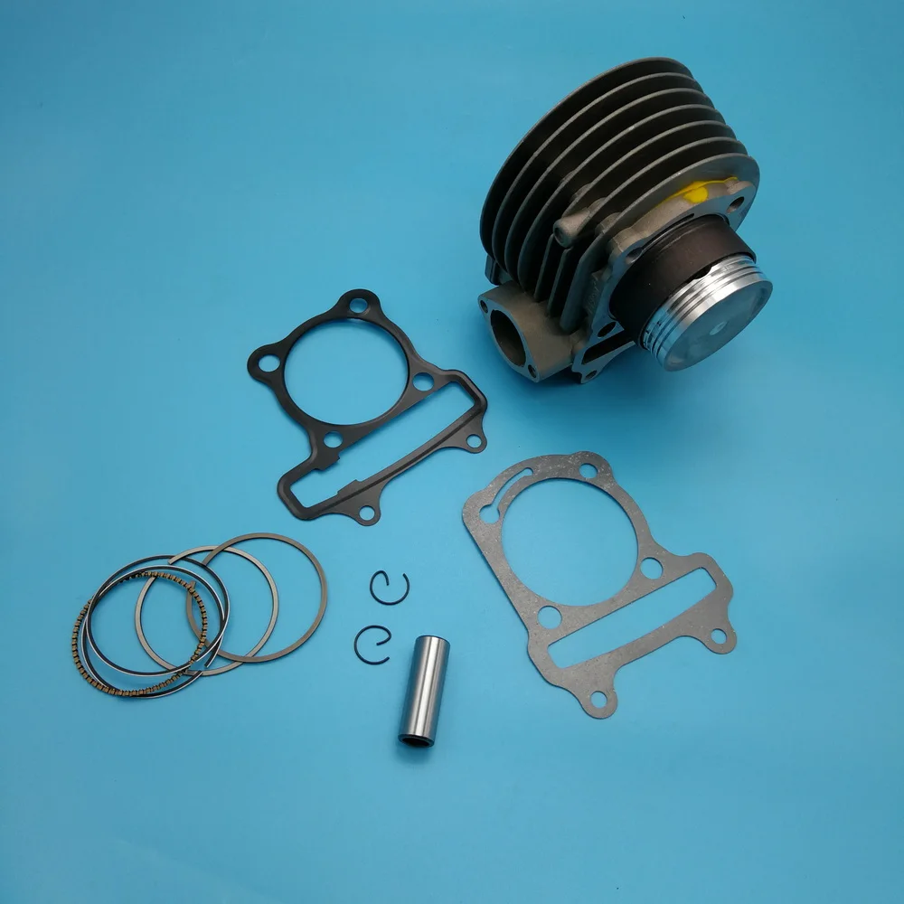 57.4mm Bore Cylinder Kit Piston Kit Cylinder block Assembly for GY6 ...
