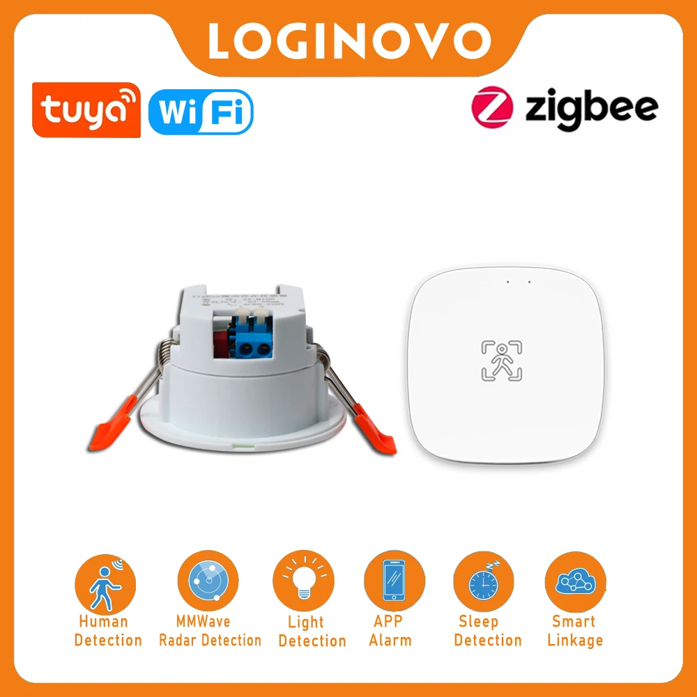 Tuya Zigbee 3.0 인체 존재센서, 스마트 라이프 와이파이 레이더 인체 존재하는 감지기 스마트 홈 PIR 감지 천장 램프| | - AliExpress