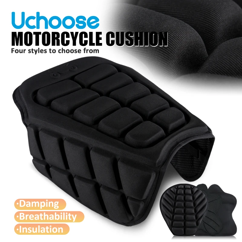 Universal-3D-Air-Comfort-Gel-Motorcycle-Seat-Cushion-Pad-Cover-Pressure ...