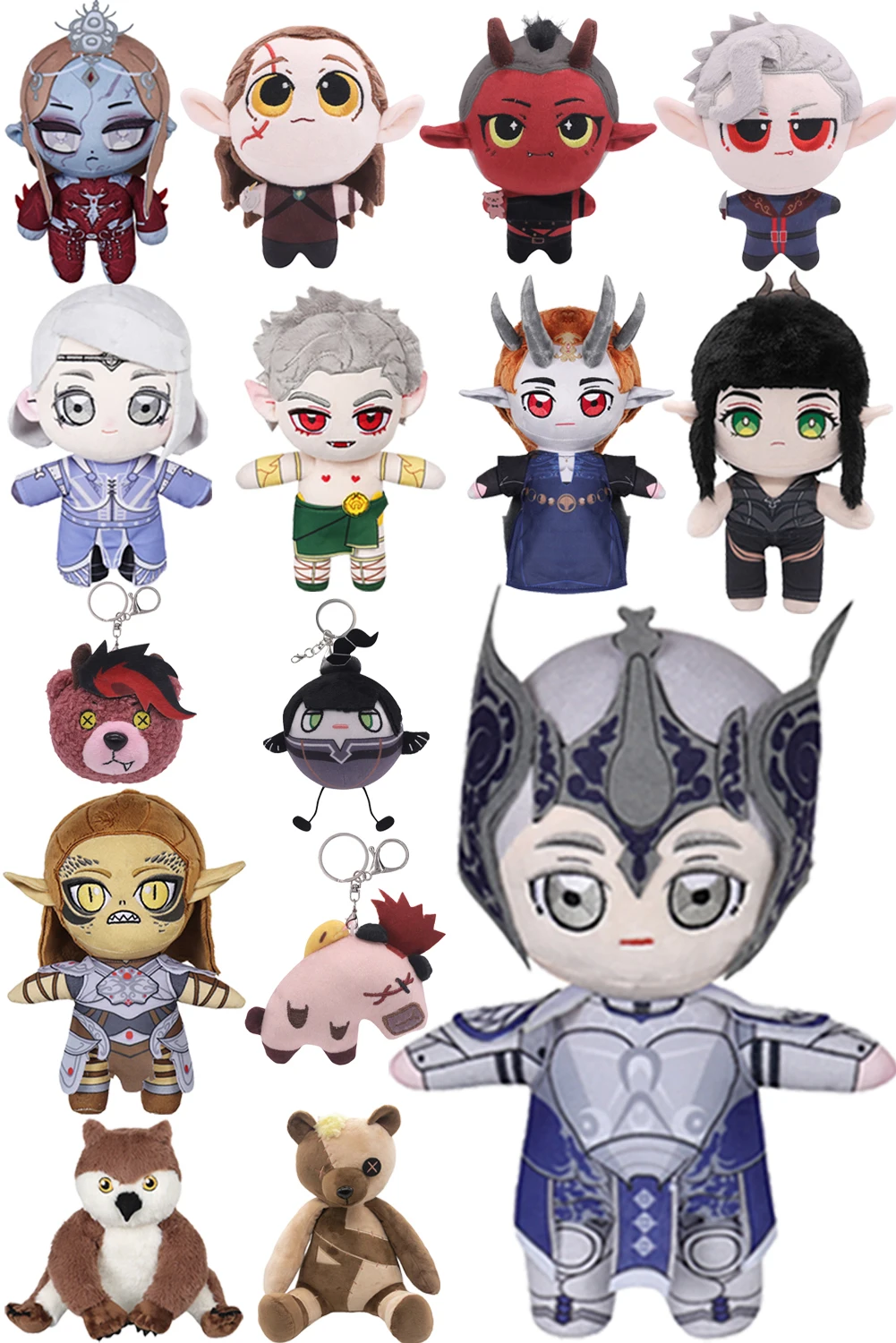 Mizora-Aylin-Astarion-Gale-Shadowheart-Cosplay-Plush-Toys-Pendant-Game ...