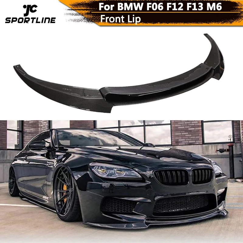 Carbon-Fiber-Front-Bumper-Lip-Splitters-for-BMW-6-Series-F06-F12-F13-M6 ...