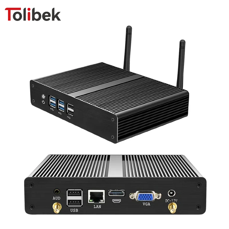 Tolibek-Fanless-HTPC-Mini-PC-Intel-Core-i3-5005U-i5-4200U-Celeron-2955U ...